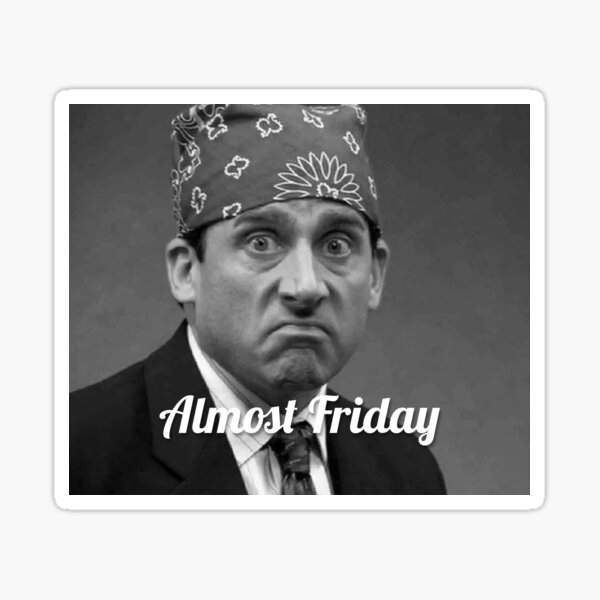 "Prison Mike | Almost Friday, The Office" Sticker for Sale by ...