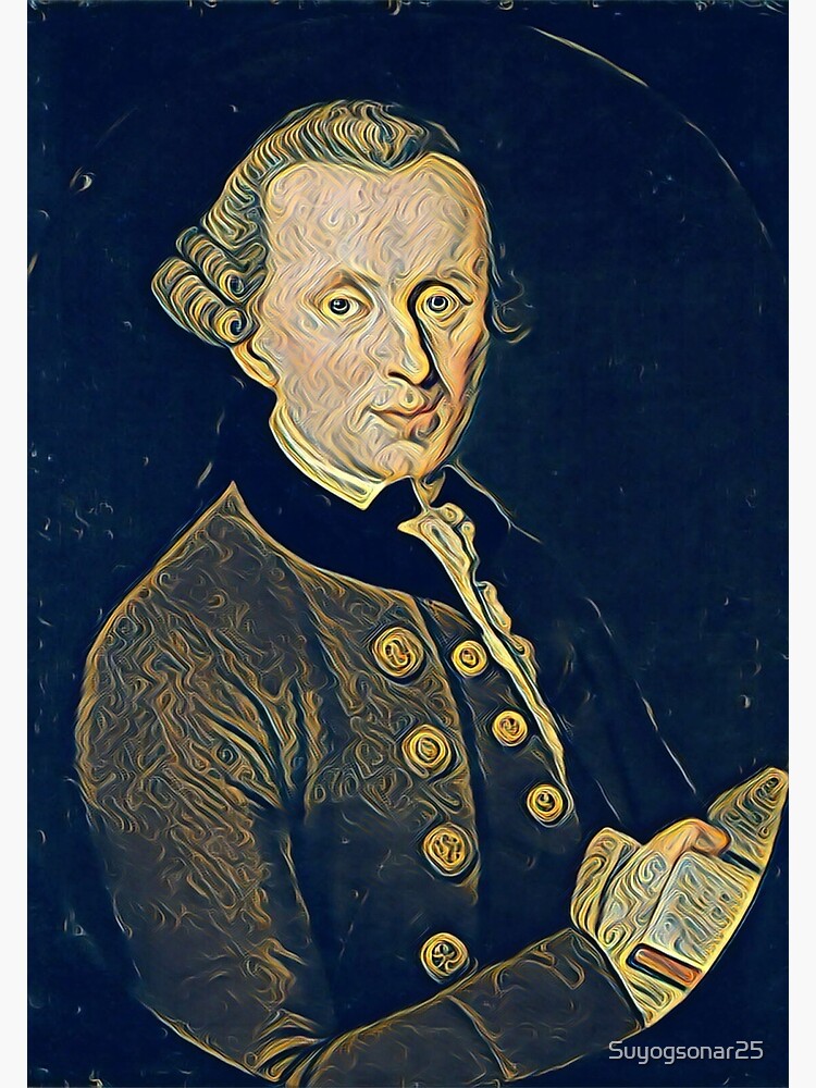 "Immanuel Kant Artwork " Poster for Sale by Suyogsonar25 | Redbubble