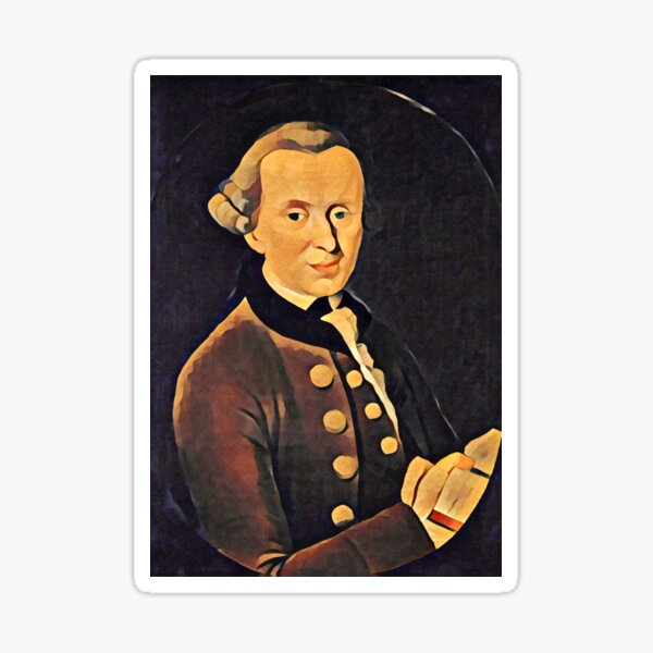 "Immanuel Kant Artwork " Sticker for Sale by Suyogsonar25 | Redbubble