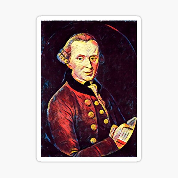 "Immanuel Kant Artwork " Sticker for Sale by Suyogsonar25 | Redbubble