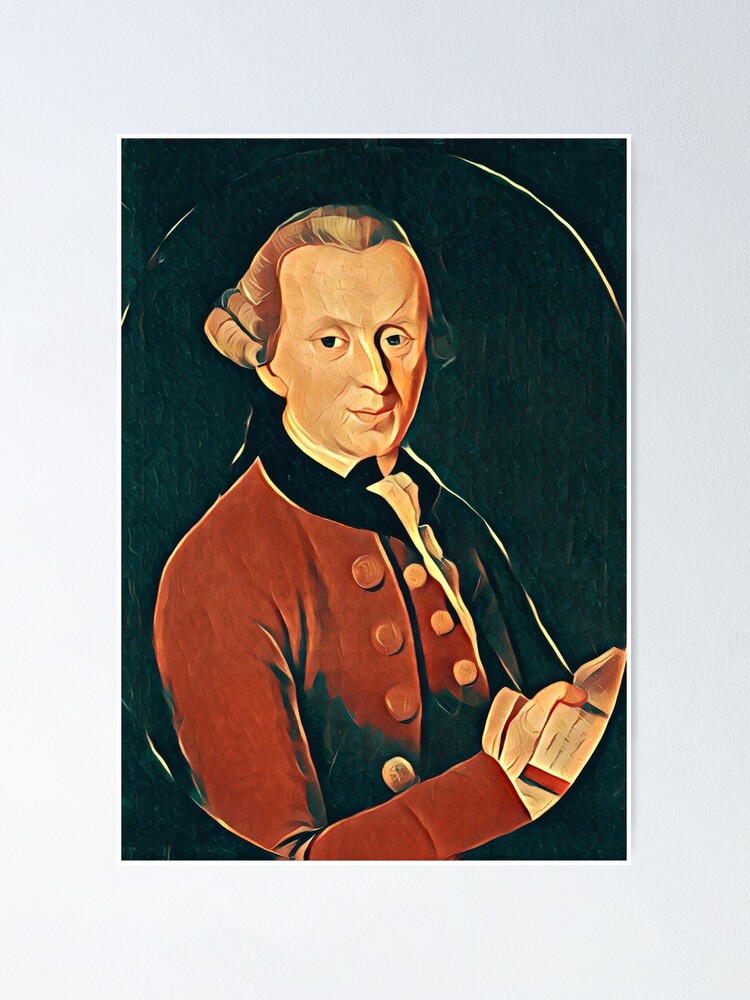 "Immanuel Kant Artwork " Poster for Sale by Suyogsonar25 | Redbubble