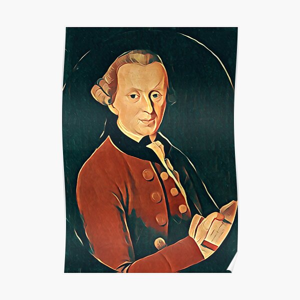 "Immanuel Kant Artwork " Poster for Sale by Suyogsonar25 | Redbubble