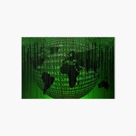 "Binary Coding Neon Geometric Abstract - The Matrix of World Map ...