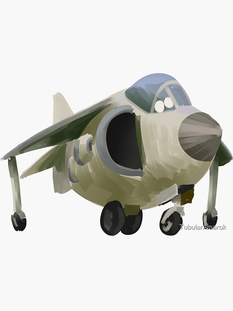 "Harrier GR1" Sticker for Sale by TubularAmarok | Redbubble