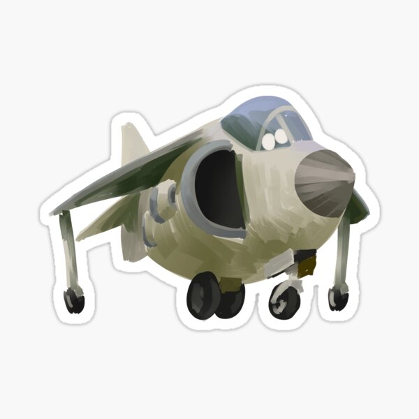 "Harrier GR1" Sticker for Sale by TubularAmarok | Redbubble