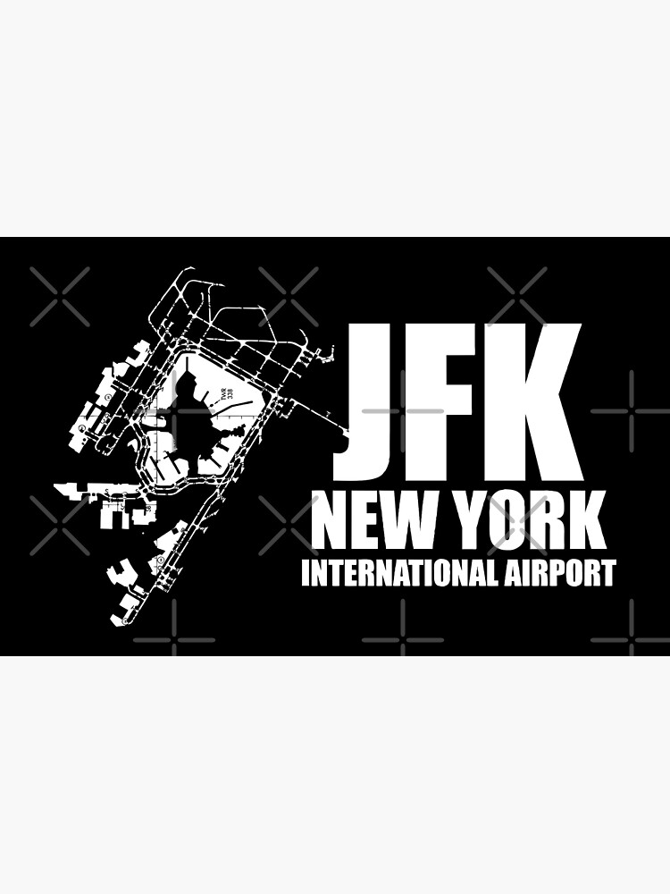 "JFK New York Airport Map Minimalist Design for Aviation Lovers" Art ...