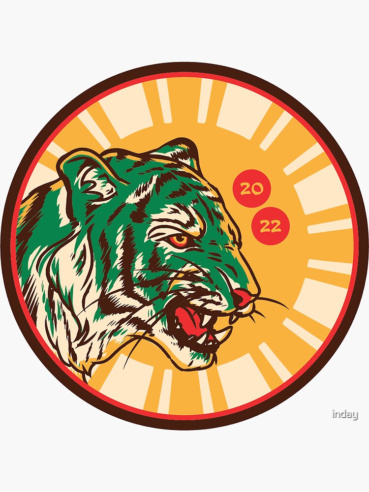 "Year of the Tiger" Sticker for Sale by inday | Redbubble