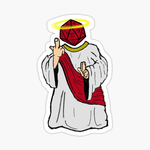 "RNGesus" Sticker for Sale by TheDurgy | Redbubble
