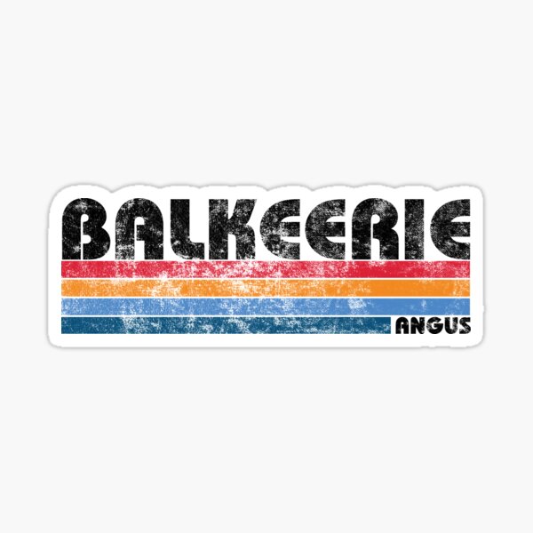 "Balkeerie, Angus" Sticker for Sale by kestrelsalmon | Redbubble