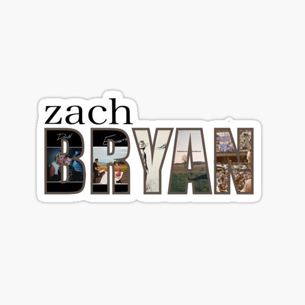 "zach bryan album art" Sticker for Sale by seeb16 | Redbubble