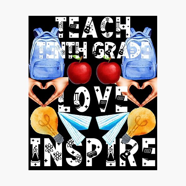 Lámina fotográfica «enseñar décimo grado amor inspirar; el futuro del ...