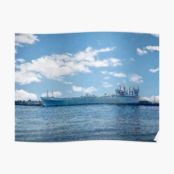 "Cape Knox RoRo Ship on the Mississippi River " Poster for Sale by ...