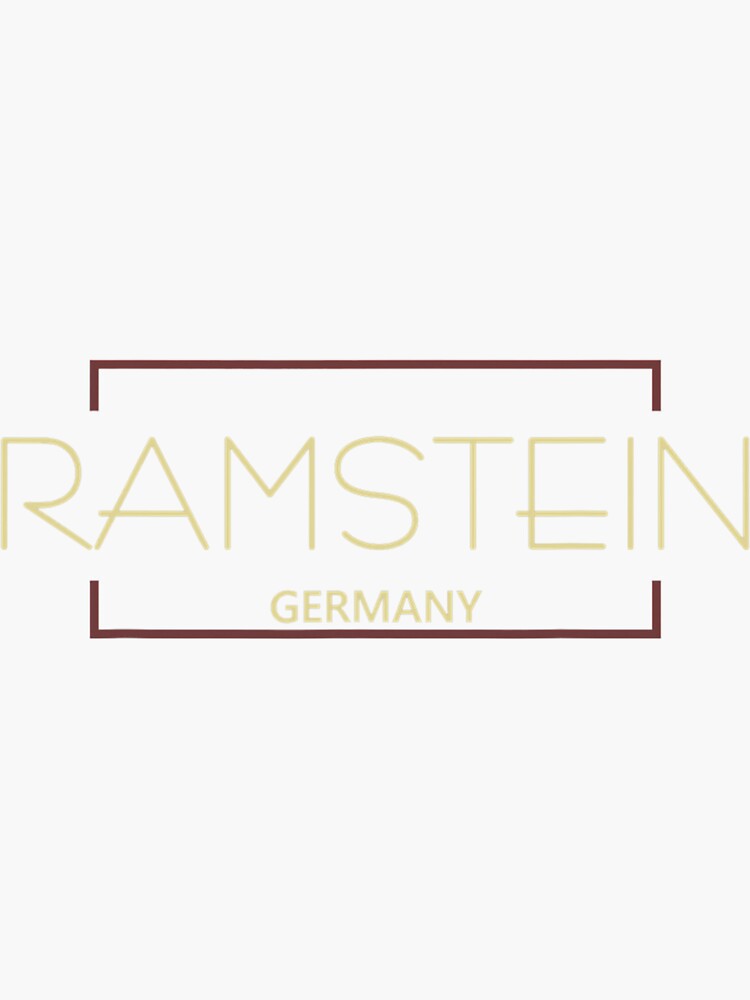 "Fashion Ramstein Army Base Germany German" Sticker for Sale by ...