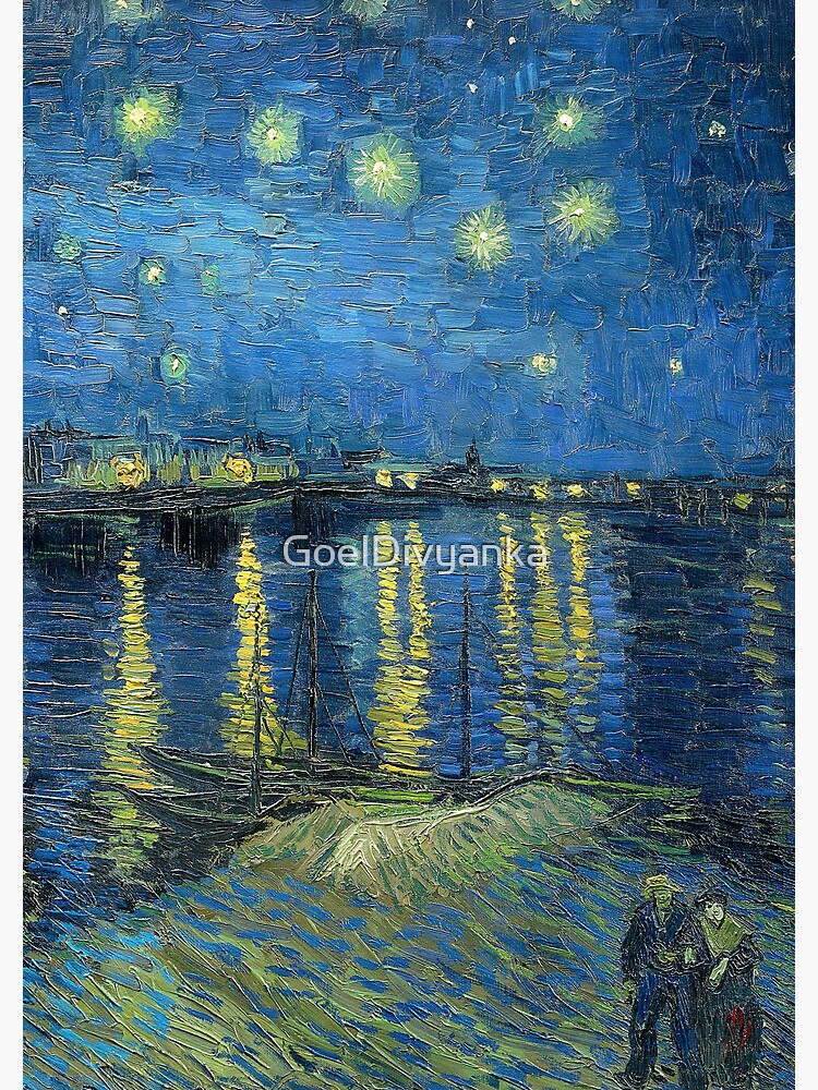 "Vincent Van Gogh- A Starry Night Over the Rhone" Spiral Notebook for ...