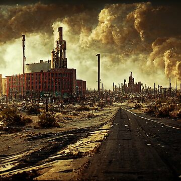"Dramatic Shot of Wasteland Abandoned Factory - Fallout Wasteland ...
