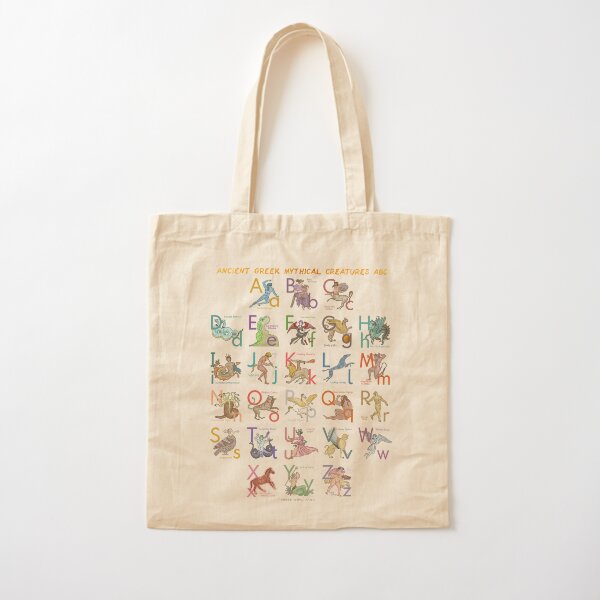 "Ancient Greek Mythical Creatures ABC by Greek myth Comix" Tote Bag for ...