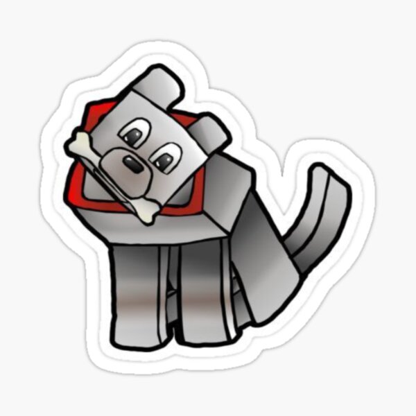 "Minecraft DOG" Sticker for Sale by Leguma | Redbubble