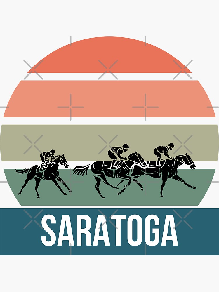 "Saratoga race track " Sticker for Sale by ideamake | Redbubble