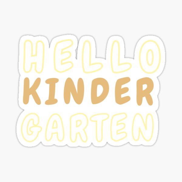 "Hello kindergarten kids back to school design boys and girls design ...