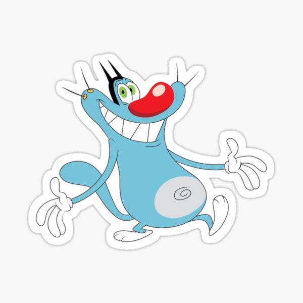 "oggy" Sticker for Sale by frid-hari | Redbubble