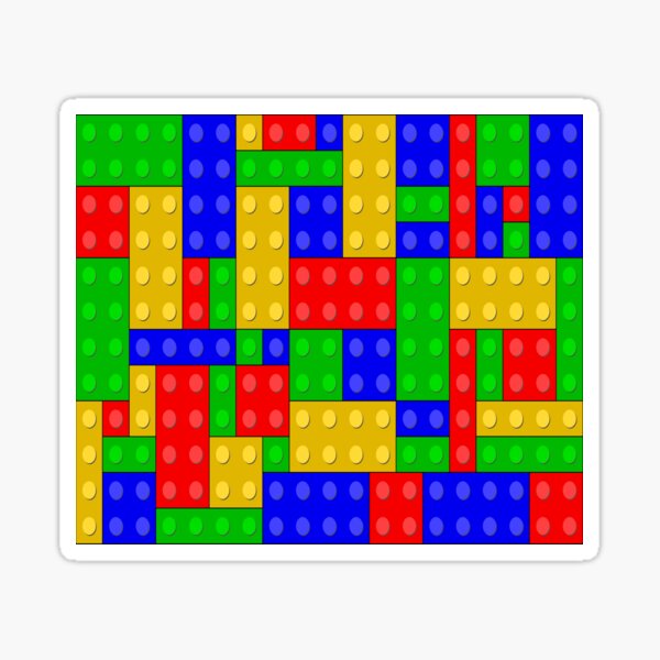 "Lego background" Sticker for Sale by janusa | Redbubble
