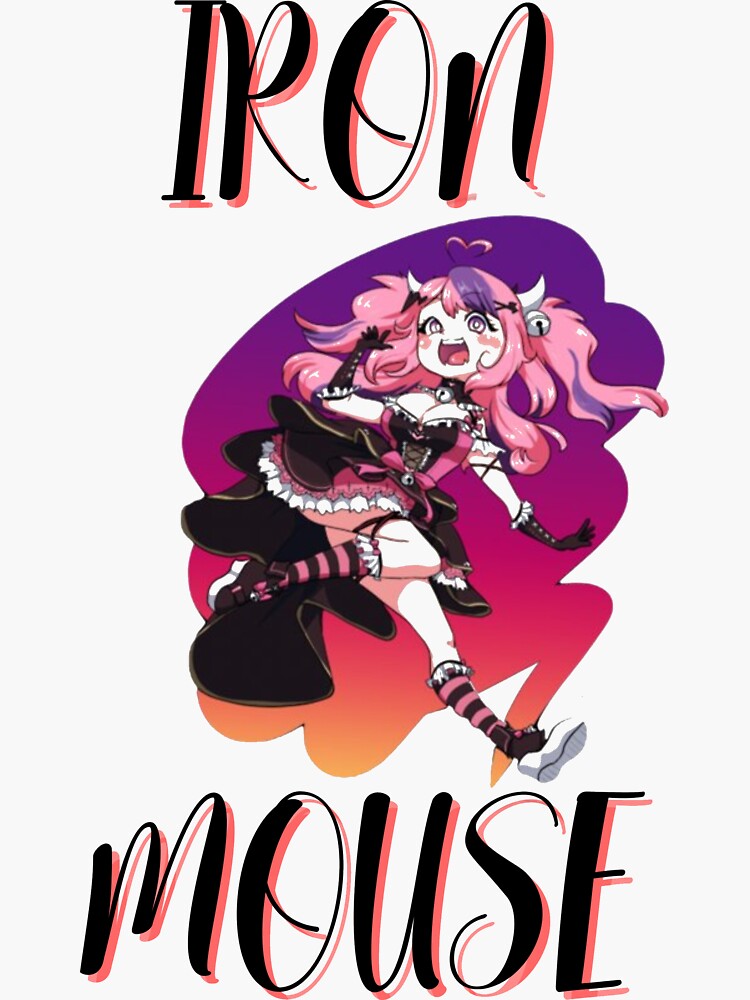 "IRON MOUSE" Sticker for Sale by REDAZSHOP | Redbubble