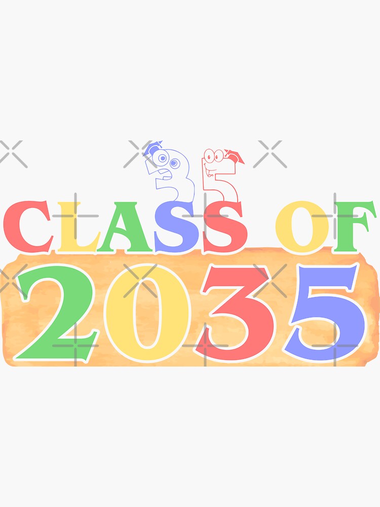 "Class Of 2035 Graduation Funny 2035 Essential" Sticker for Sale by ...