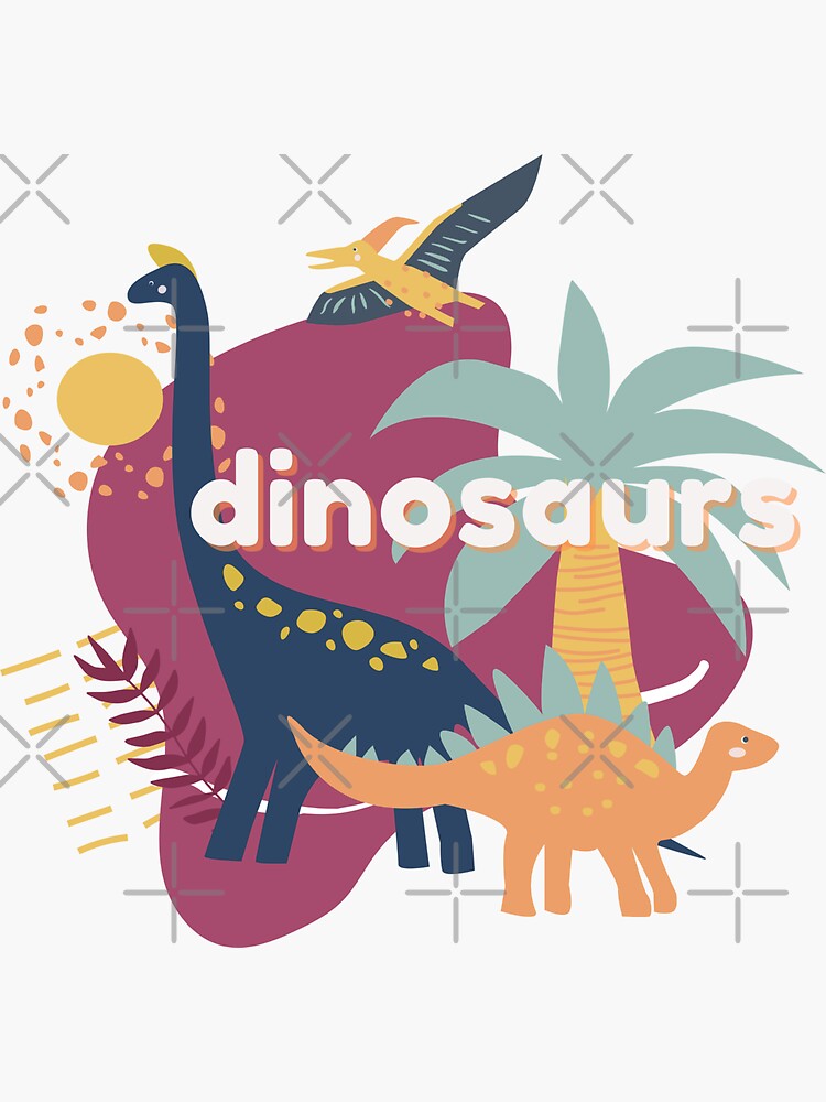 "Bohemian Dinosaurs" Sticker for Sale by Moeno-Roeso | Redbubble