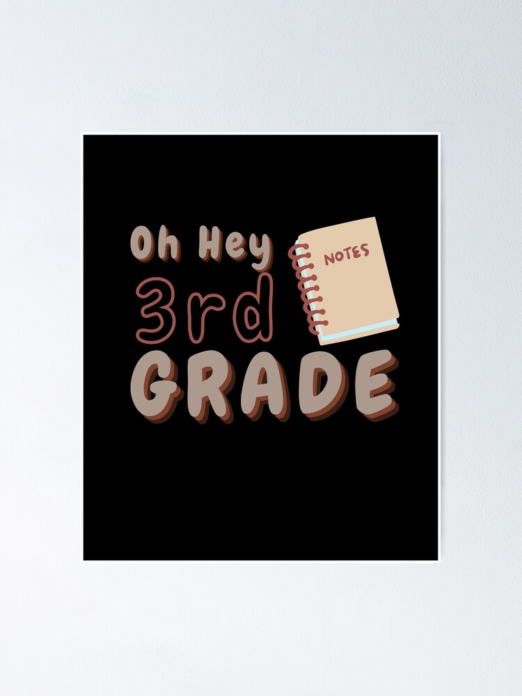 "oh hey 3rd grade kids back to school boys and girls design typography ...