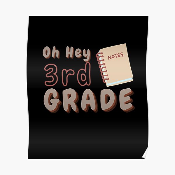 "oh hey 3rd grade kids back to school boys and girls design typography ...
