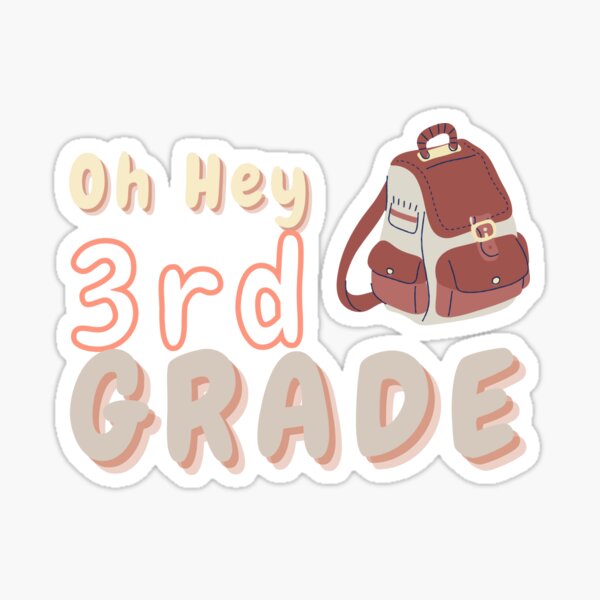 "Oh hey 3rd grade kids back to school boys and girls design typography ...