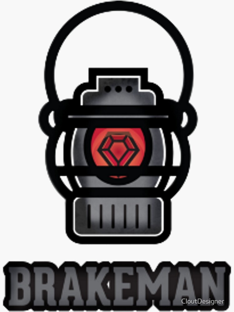 "Brakeman Logo" Sticker for Sale by CloutDesigner | Redbubble