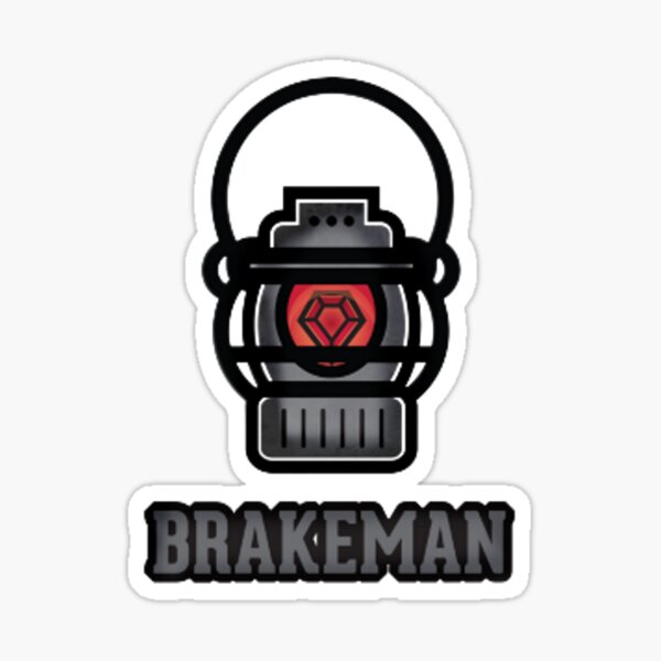 "Brakeman Logo" Sticker for Sale by CloutDesigner | Redbubble