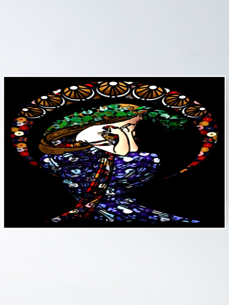 "Woman thinking" Poster for Sale by vawnbillionaire | Redbubble