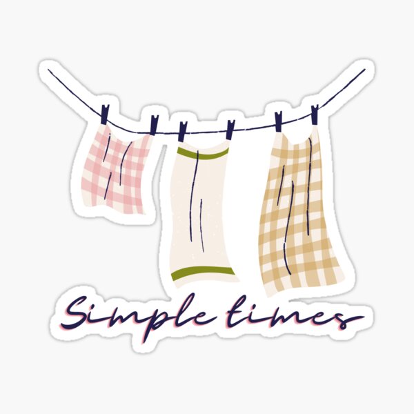 "Simple Times" Sticker for Sale by Thewelllife | Redbubble