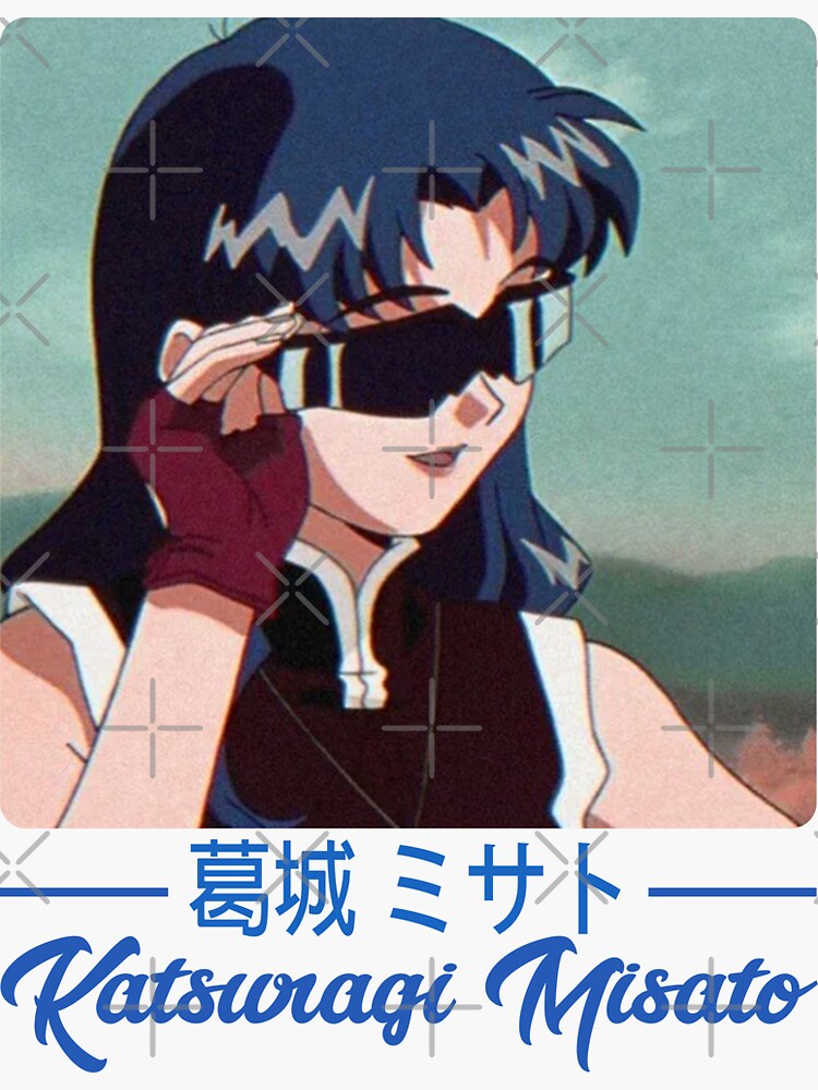 "Misato Katsuragi Photograph" Sticker for Sale by Aviirous | Redbubble