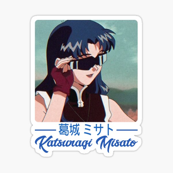 "Misato Katsuragi Photograph" Sticker for Sale by Aviirous | Redbubble