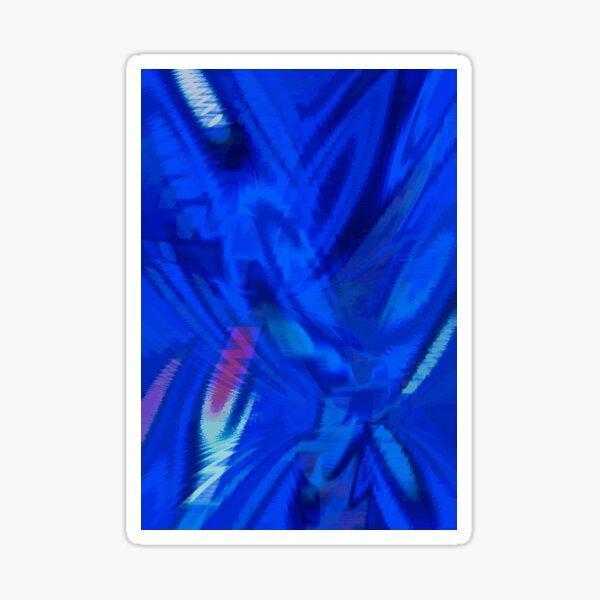 "Blue Confusion" Sticker for Sale by TiltedCode | Redbubble