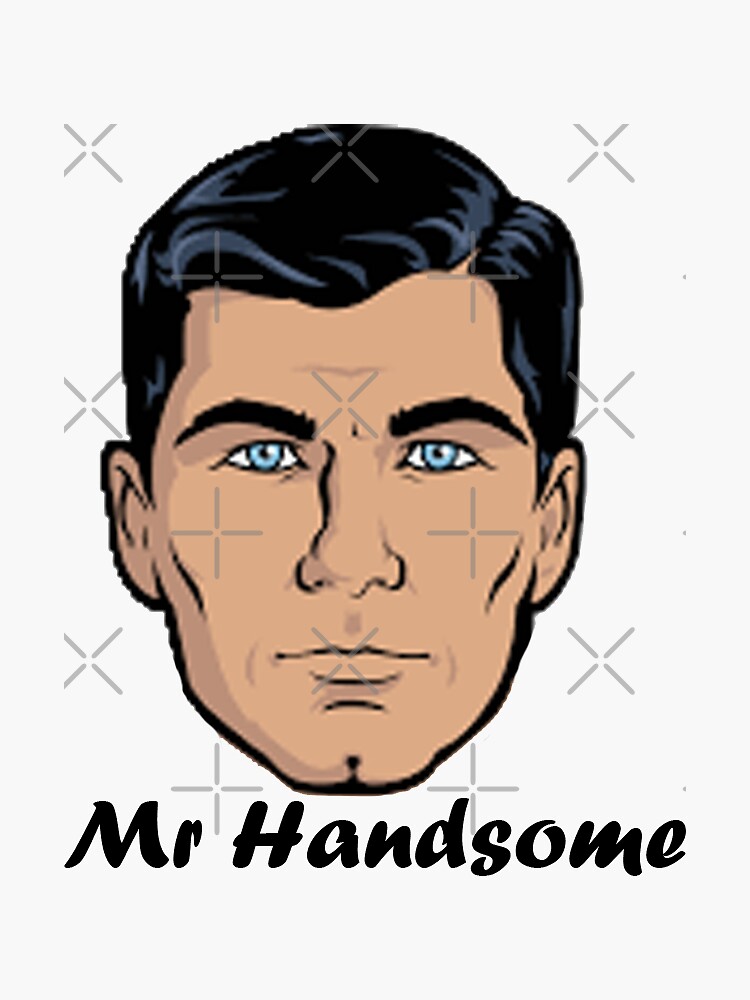 "Mr Handsome" Sticker by MrHandsome | Redbubble