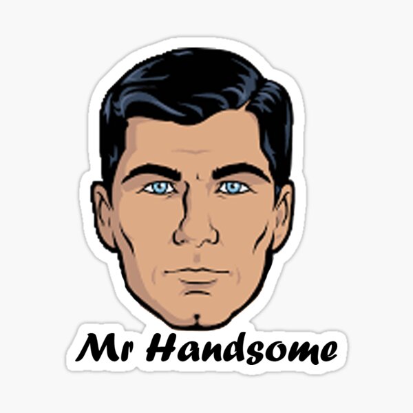 "Mr Handsome" Sticker by MrHandsome | Redbubble