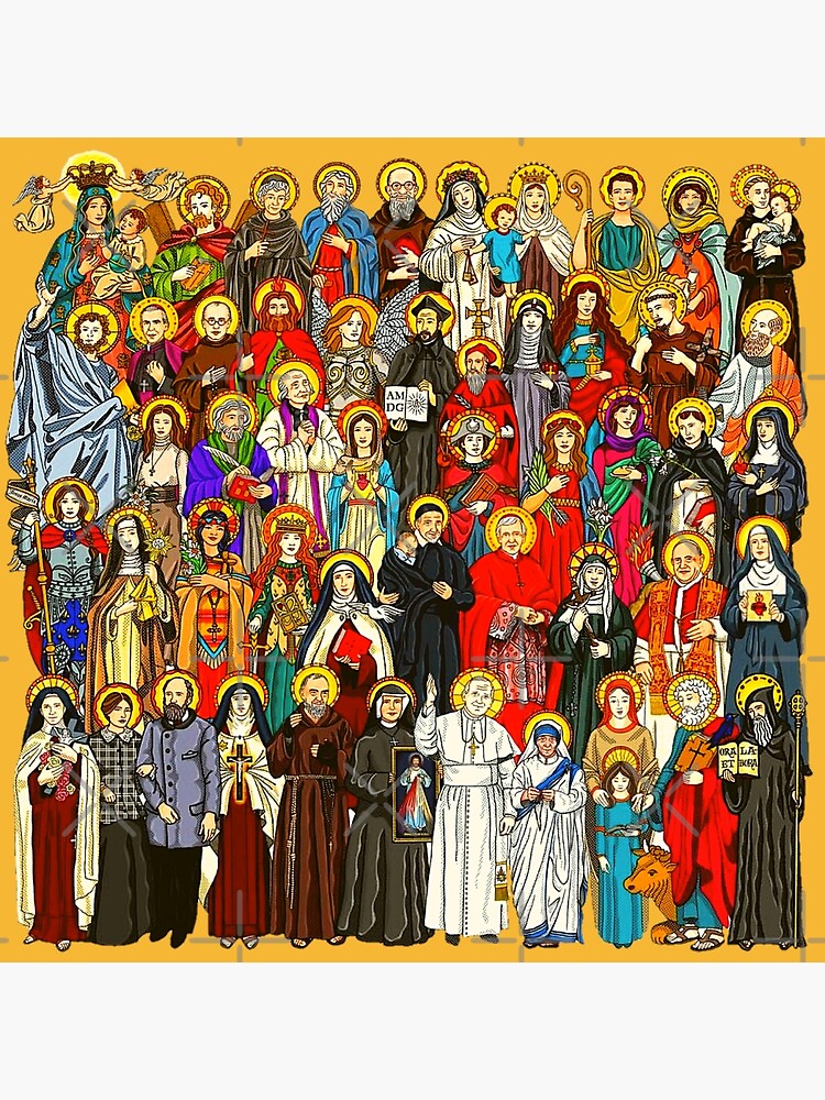 "Saints, All saints, Catholic Saints" Poster for Sale by ADMG | Redbubble
