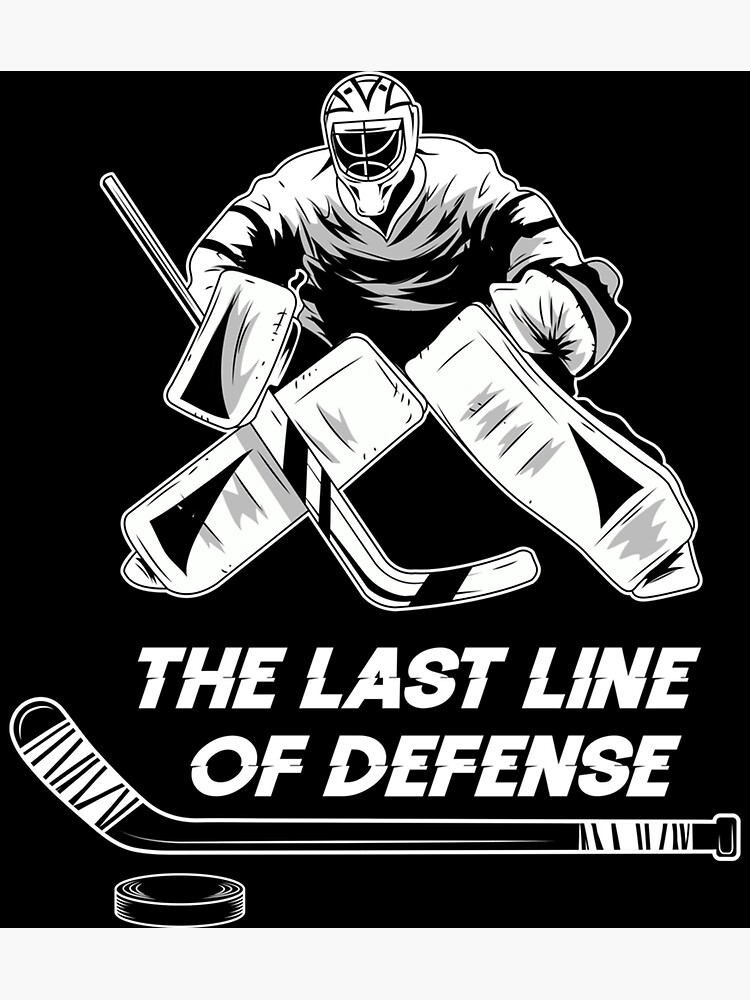 Ice Hockey Goalie Keeper Keeper Goalkeeper Sticker Poster For Sale By Sidaapc Redbubble