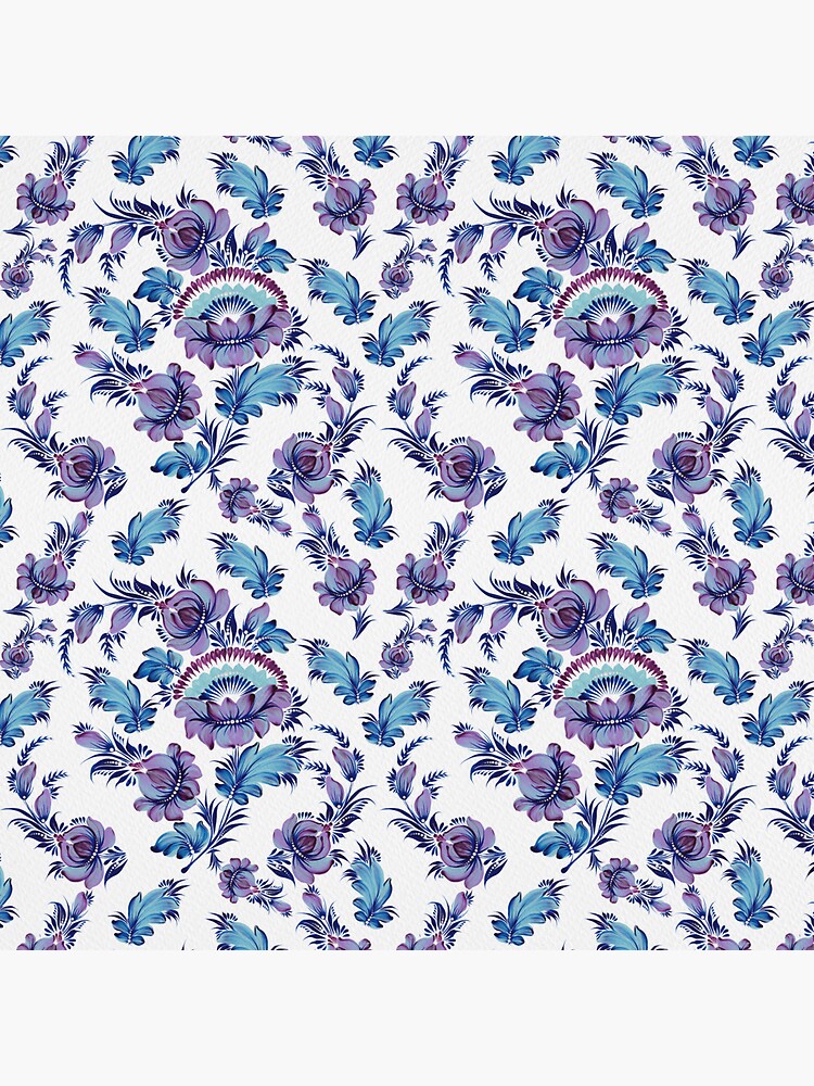 "Blue velvet" Sticker for Sale by OlenaIvanova | Redbubble