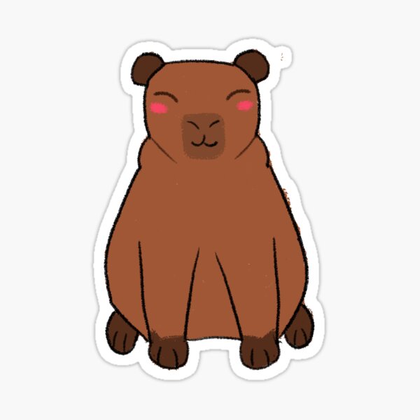 "capy" Sticker for Sale by awfulana | Redbubble