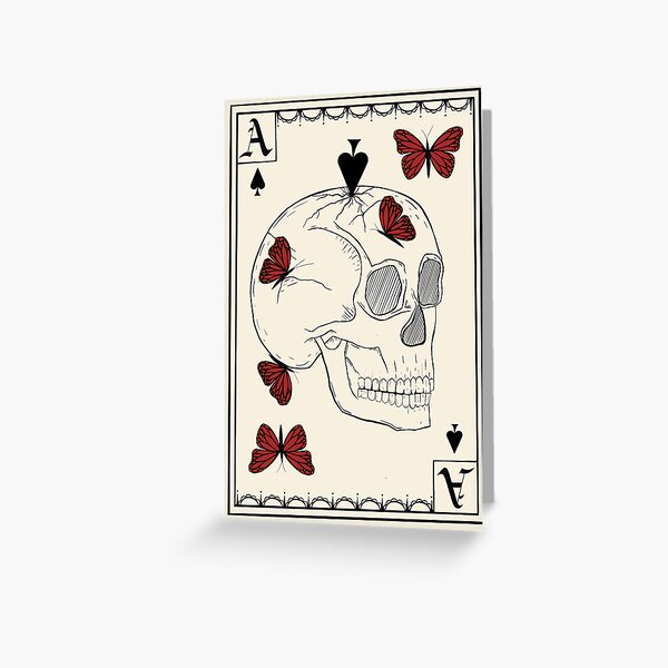 "Ace of Spades - Death Card " Greeting Card for Sale by cardstock-co ...