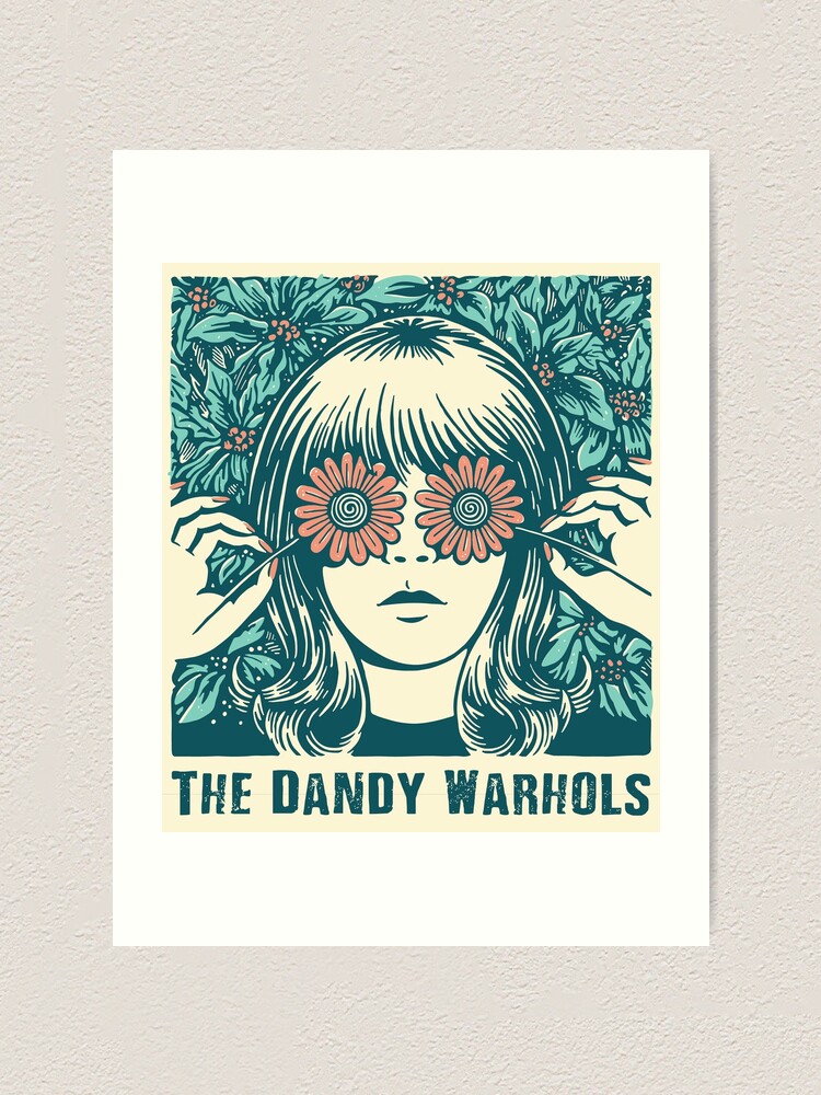 "The Dandy Warhols - flower girl poster, original illustration for the ...