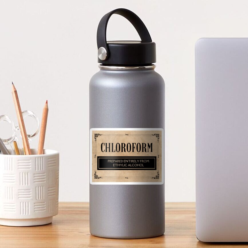 "Vintage Chloroform Label" Sticker for Sale by GhostlyWorld | Redbubble