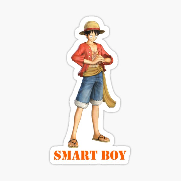 "Luffy smart boy -Classic shirt for One-Piece fans" Sticker for Sale by ...