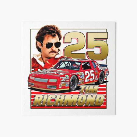 "Tim Richmond 25 Nascar driver retro 80s style" Art Board Print for ...