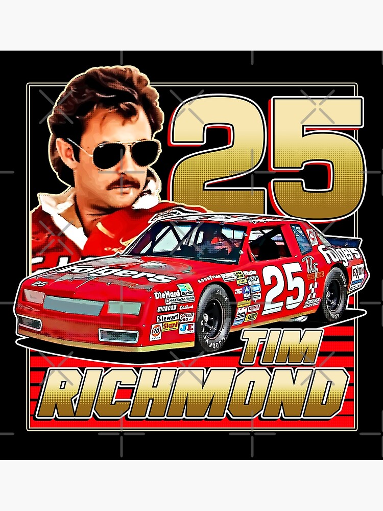 "Tim Richmond 25 Nascar driver retro 80s style" Poster for Sale by ...